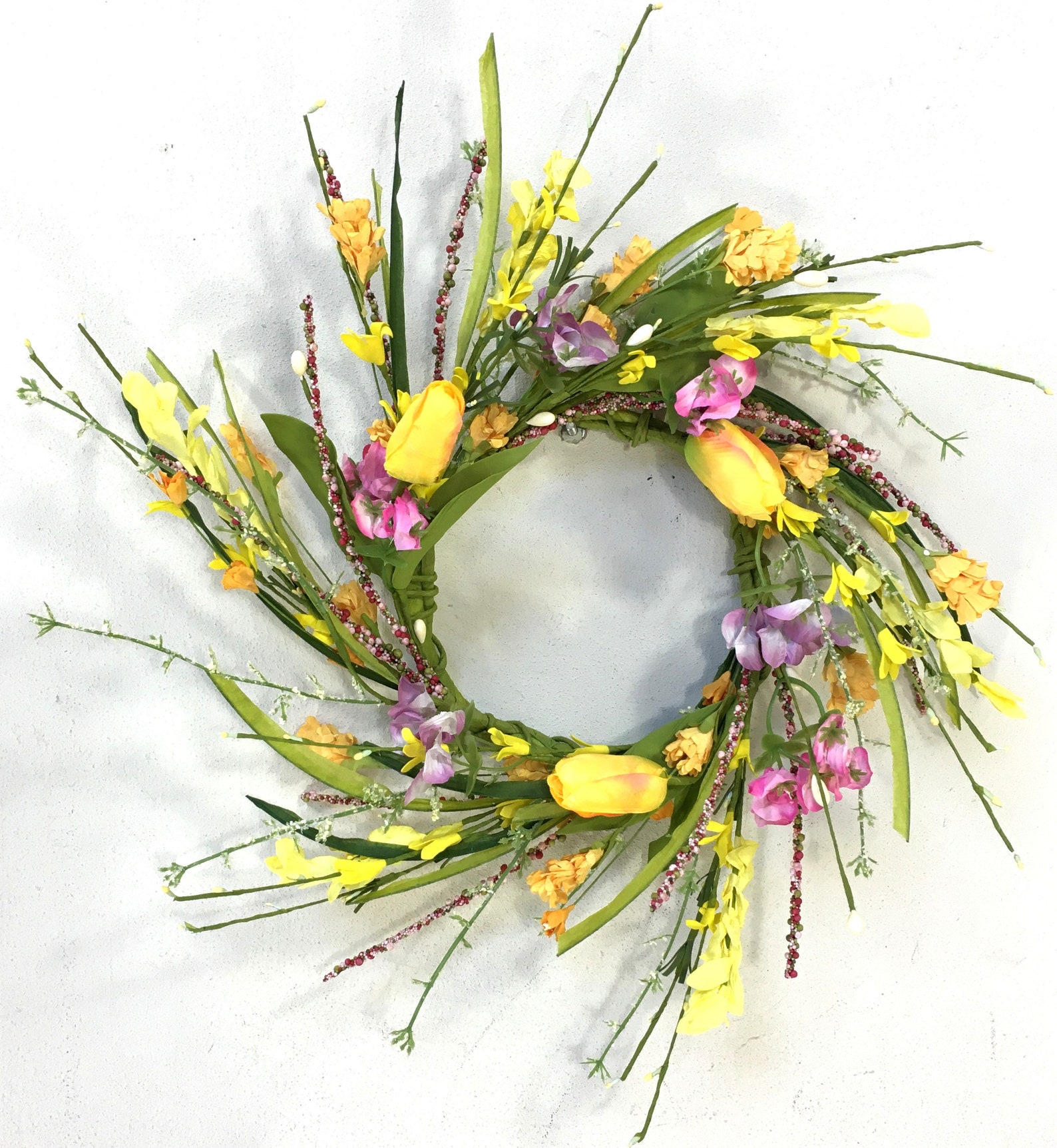 Spring Candle Ring Tulip Candle Ring Spring Wreath Tulip | Etsy