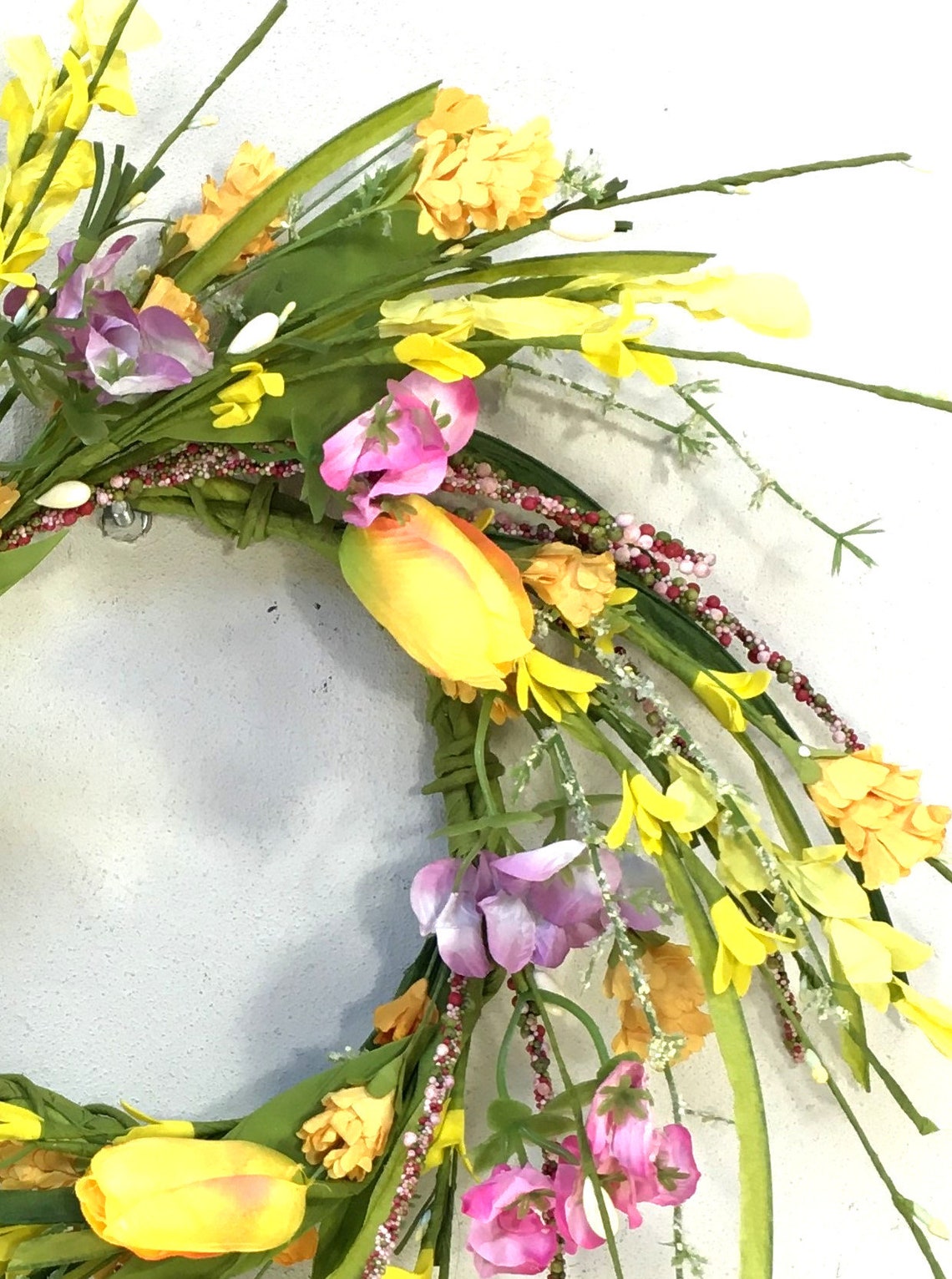 Spring Candle Ring Tulip Candle Ring Spring Wreath Tulip | Etsy