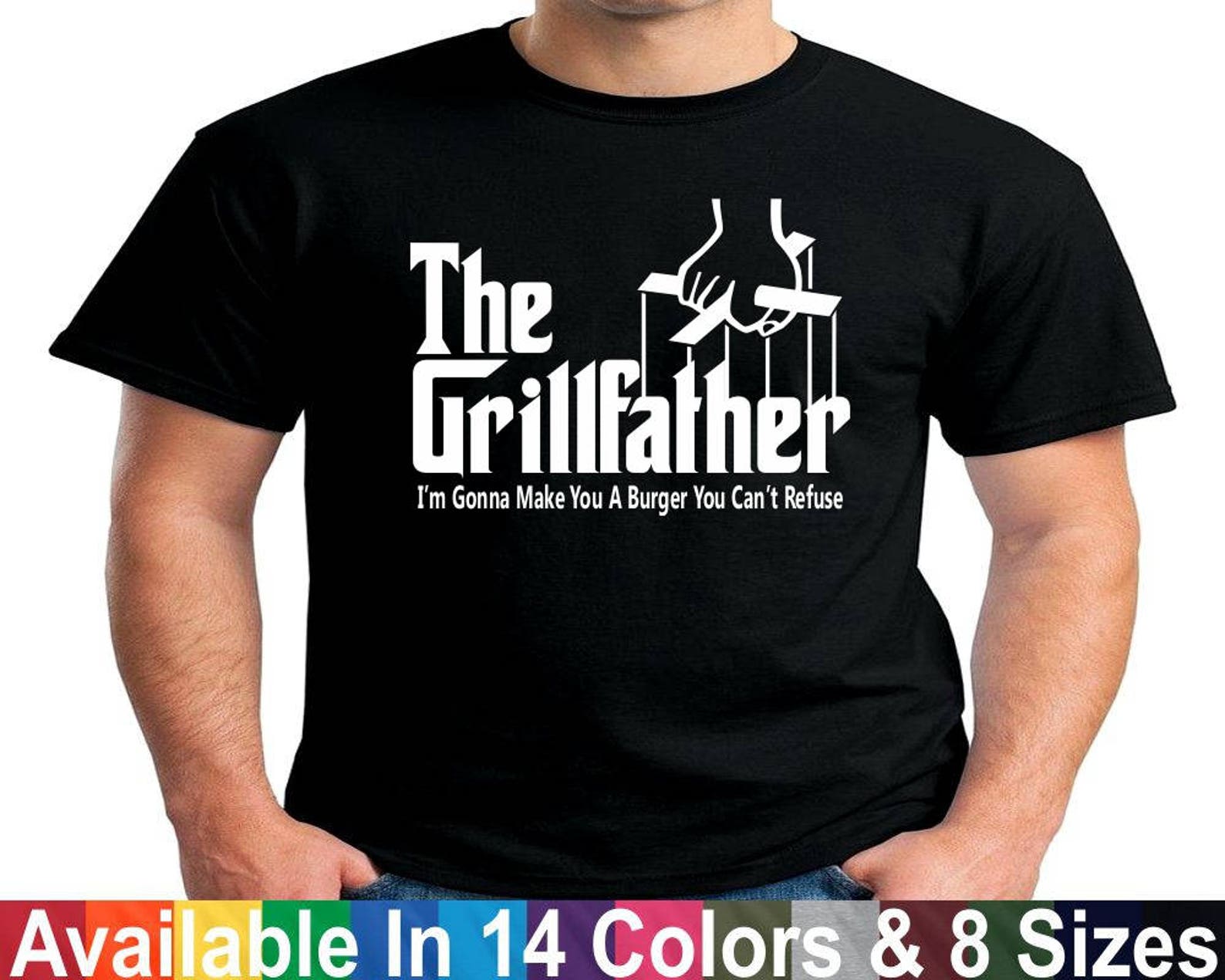 The GRILLFATHER Dad Barbecue BBQ Grill Grilling Fathers Day | Etsy