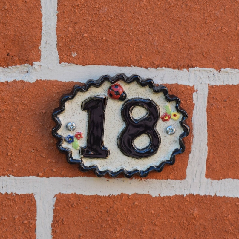 House Numbers Ceramic - Etsy UK