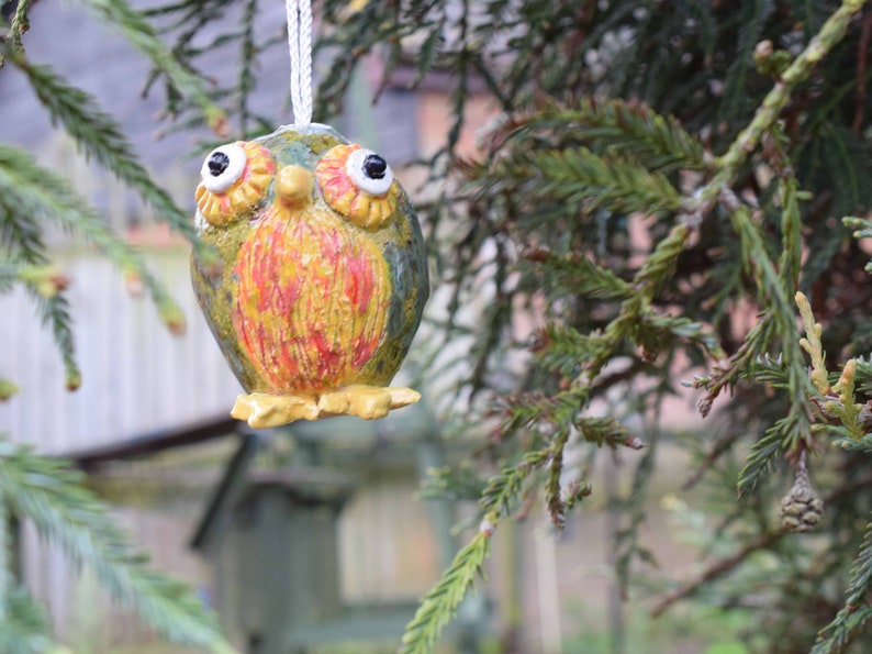 Small Owl Bird Feeder for Sunflower Seeds/ Suet Sticks/ - Etsy UK