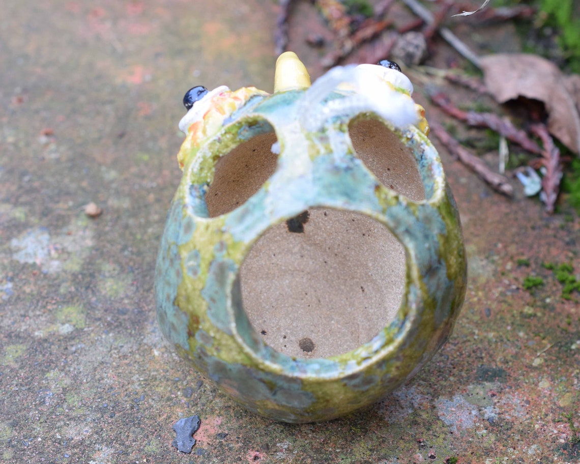 Small Owl Bird Feeder for Sunflower Seeds/ Suet Sticks/ - Etsy UK