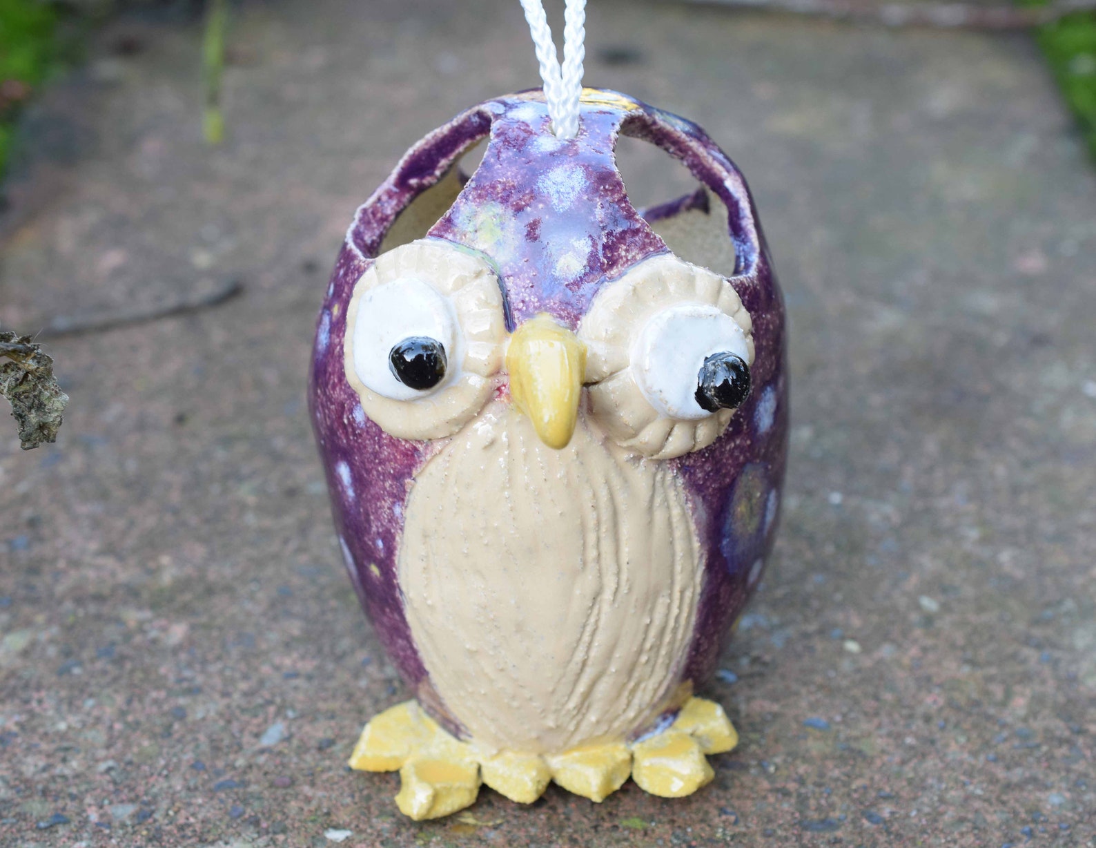 Small Owl Bird Feeder for Sunflower Seeds/ Suet Sticks/ - Etsy