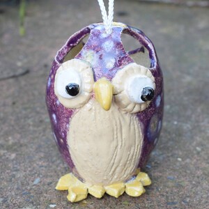 Small Owl Bird Feeder for Sunflower Seeds/ Suet Sticks/ - Etsy