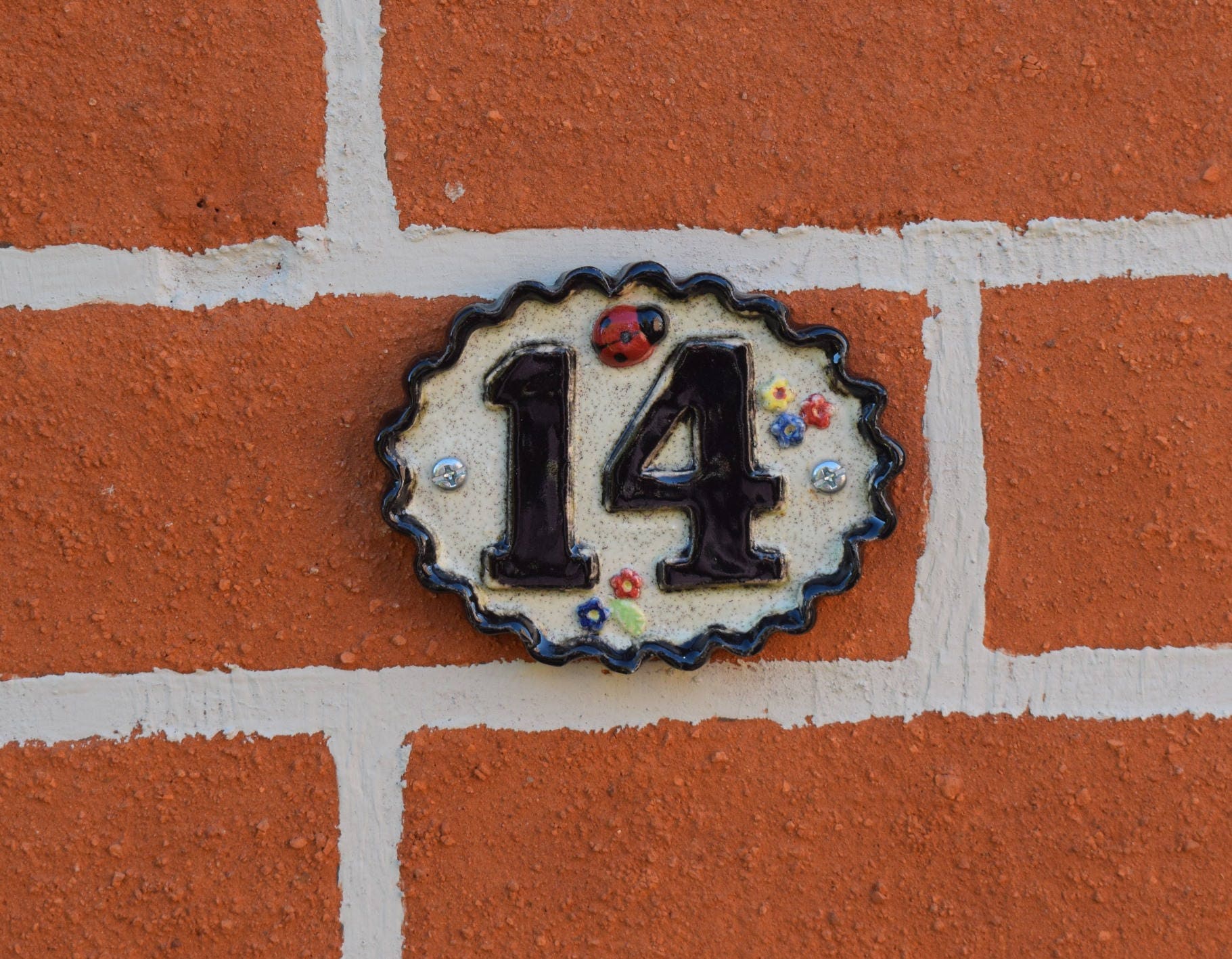 Ceramic House Numbers - 10 - 19 Door Sign Numerals - Etsy UK