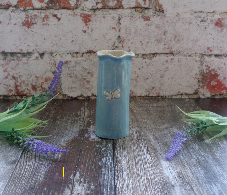Small Posy Flower Vase With Butterfly Design. Ceramic Mini Vases - Etsy UK