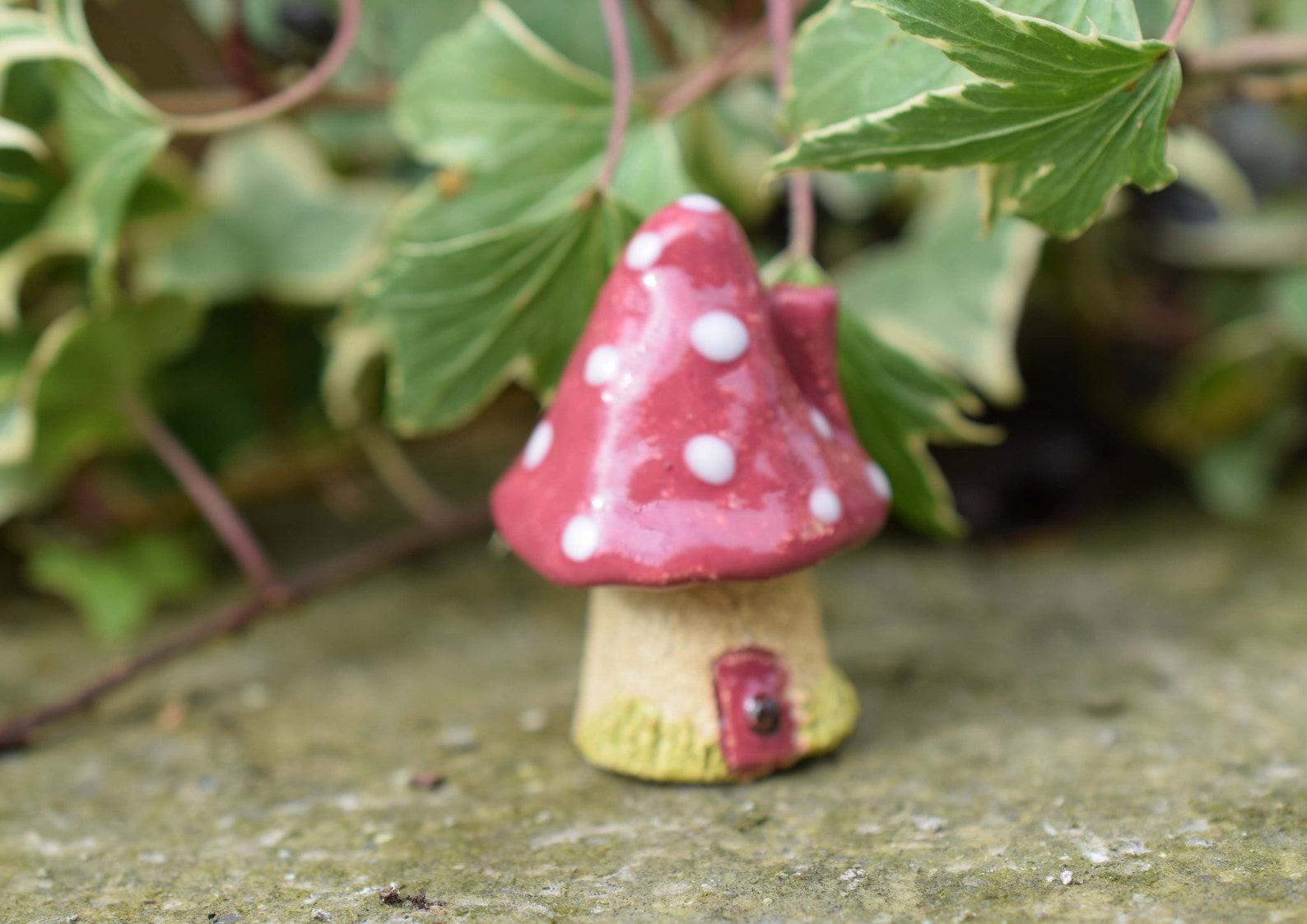 Mini Ceramic Mushroom Houses for Planter Fairy Garden - Etsy UK