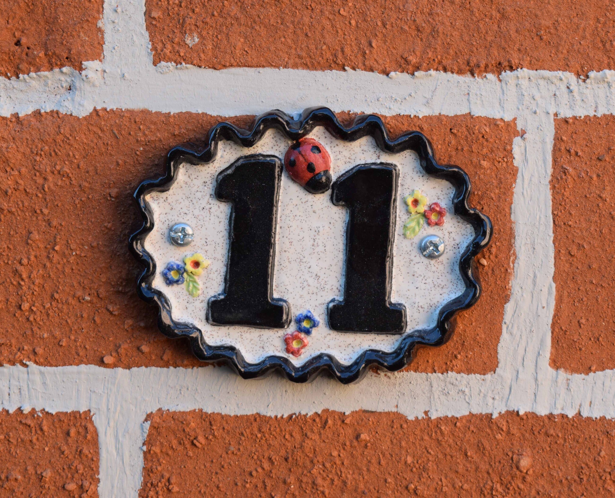 Ceramic House Numbers - 10 - 19 Door Sign Numerals - Etsy UK