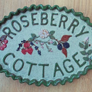 Ceramic House Name Sign -personalised for You, Made to 0rder, Street ...