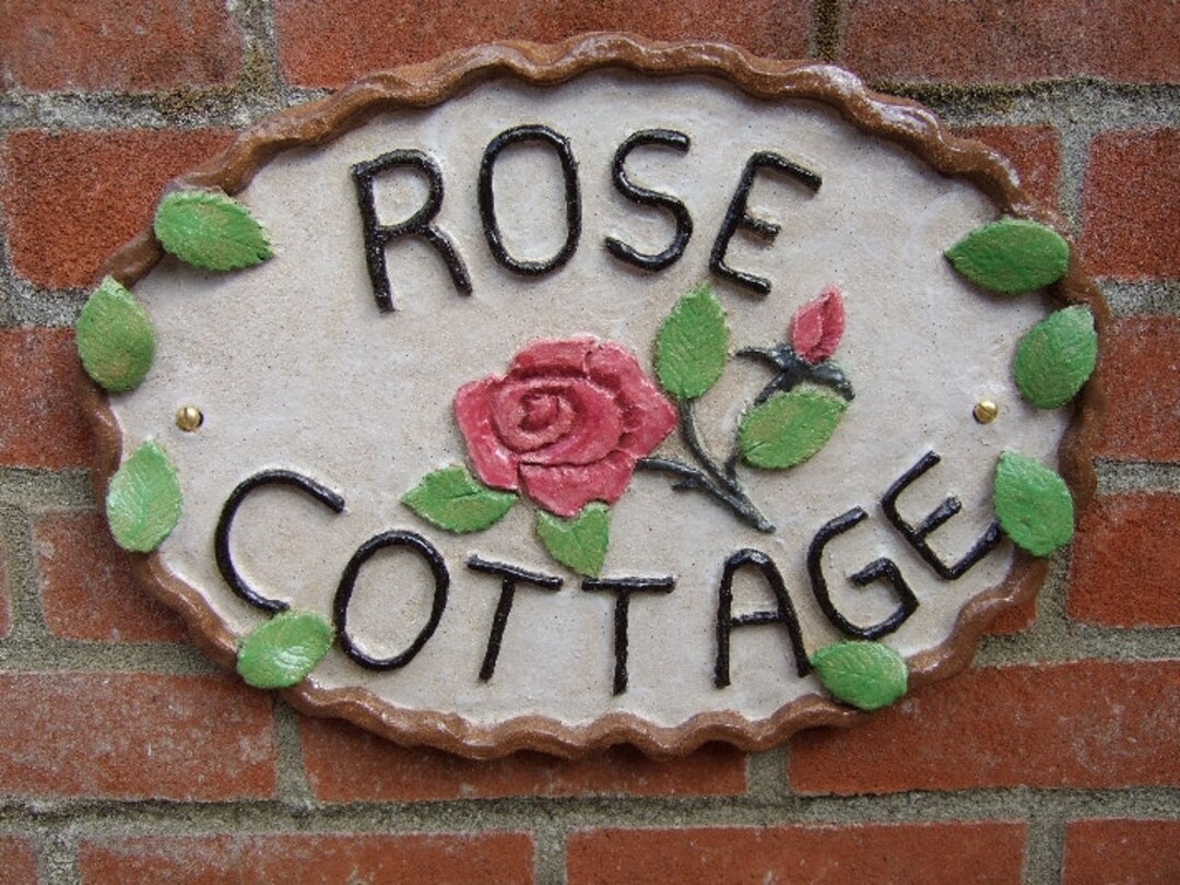 Ceramic House Name Sign personalised for You, Made to 0rder, Street ...