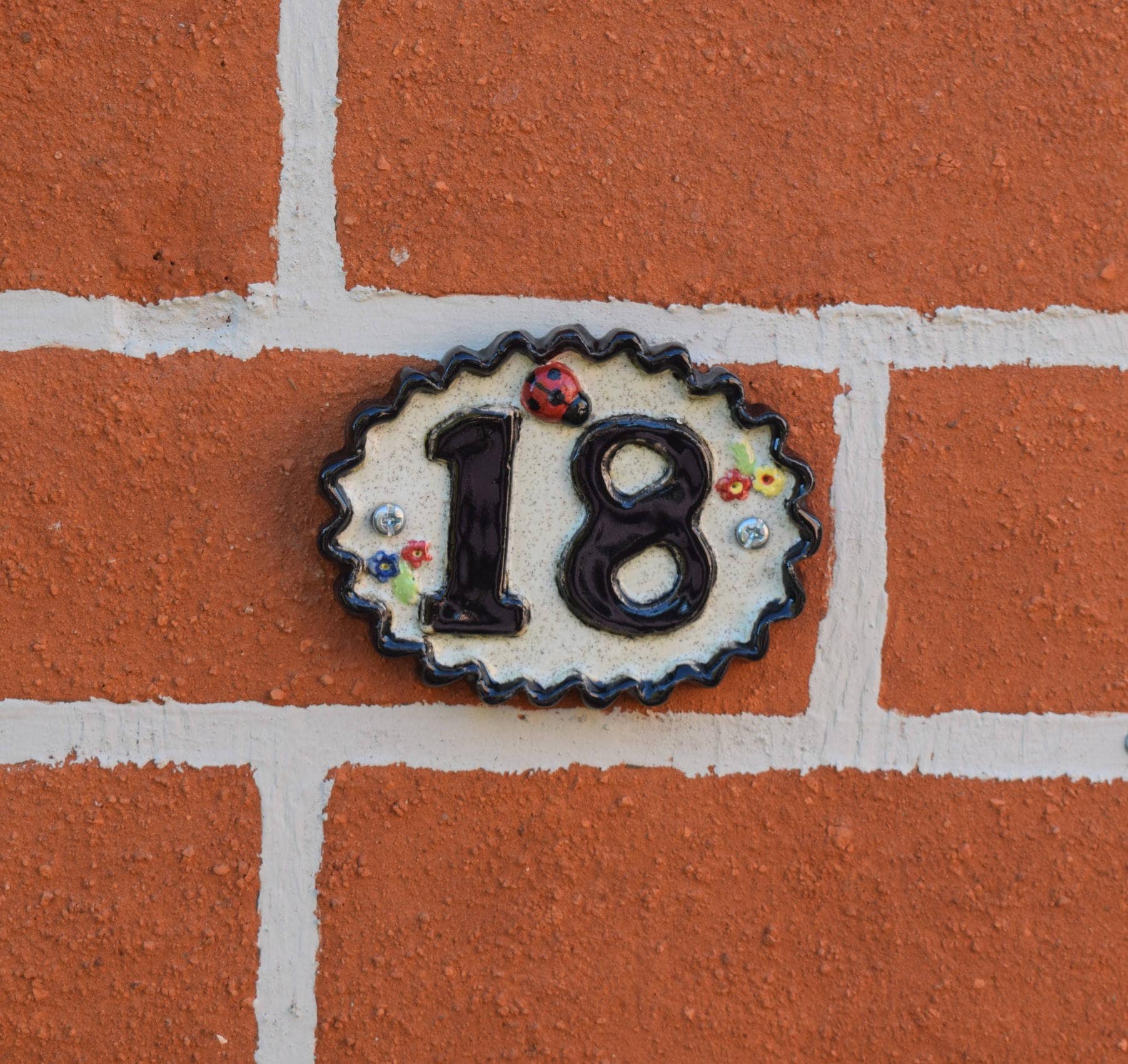 Ceramic House Numbers - 10 - 19 Door Sign Numerals - Etsy UK