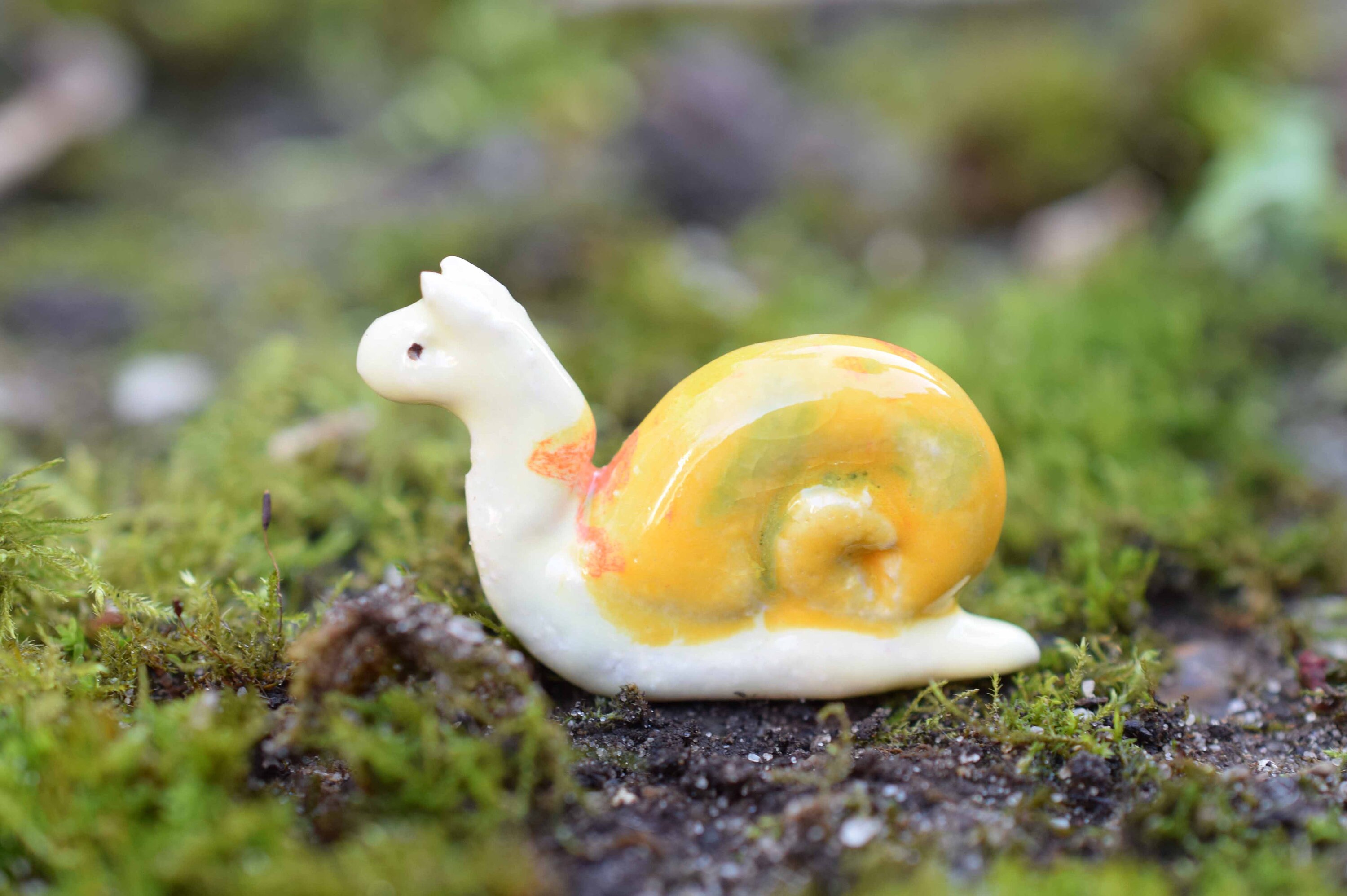 Miniature Ceramic Snail Fairy Garden Accessory Pot Plant - Etsy UK