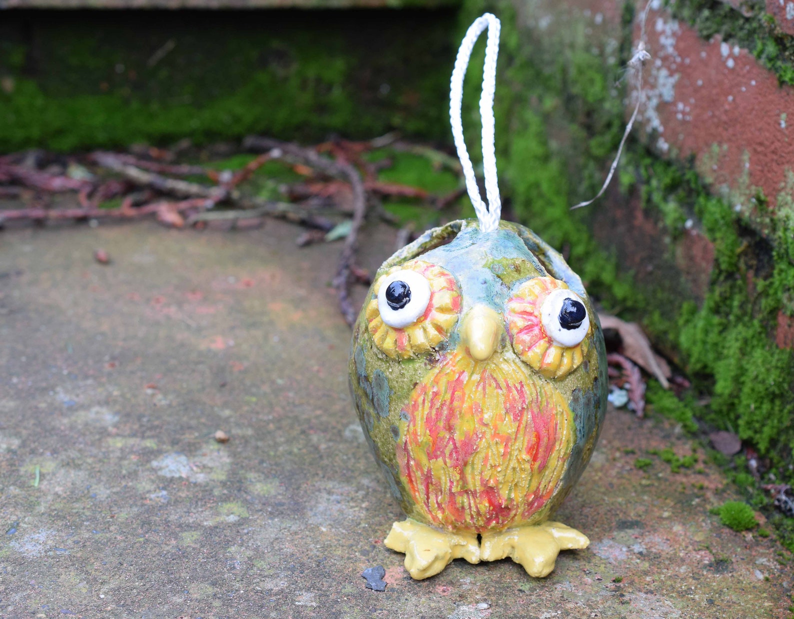 Small Owl Bird Feeder for Sunflower Seeds/ Suet Sticks/ - Etsy UK