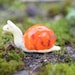 Miniature Ceramic Snail, Fairy Garden Accessory, Pot Plant Decoration ...