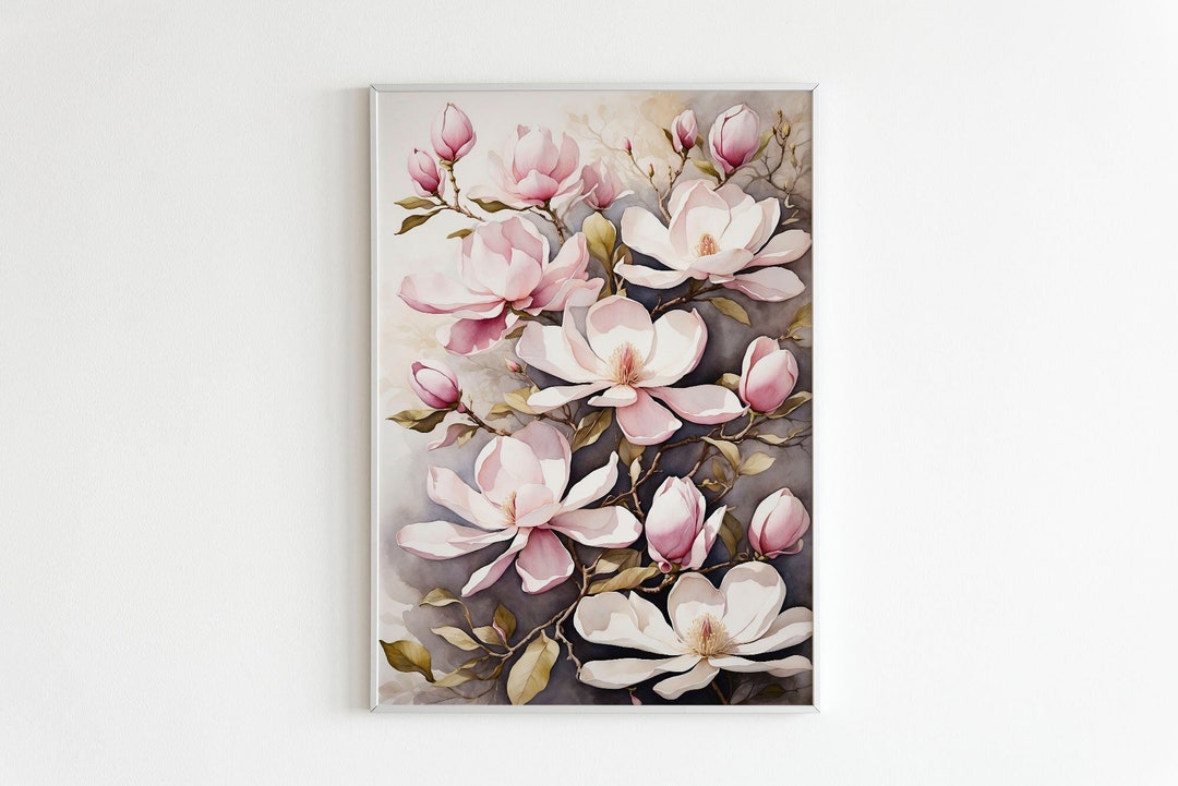 Watercolor Flowers Wall Art Digital Download Printable Wall Art ...