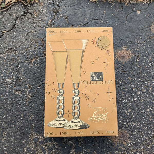 Millennium 2000 Champagne Glasses - Etsy