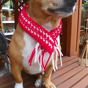 Red and White Dog Scarf Christmas Dog Scarf Sizes Xxsmall-5xlarge - Etsy