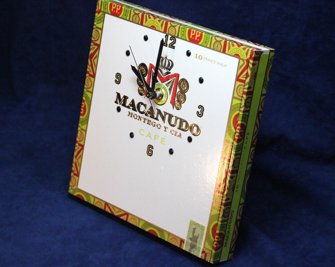 Cigar Box Clock - Wooden Cigar Box - (no. 218) - Etsy