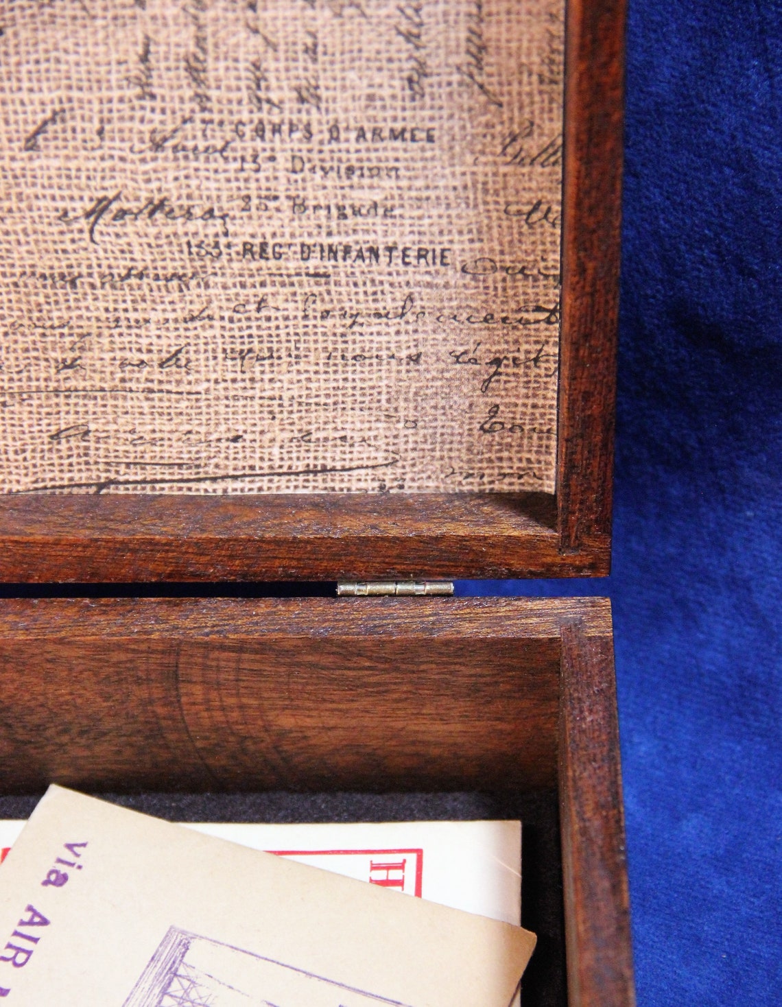 Wooden Keepsake / Letter Box Collage/decoupage With Vintage | Etsy