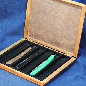Straight Razor Collection Storage Case Re-purposed Wooden - Etsy