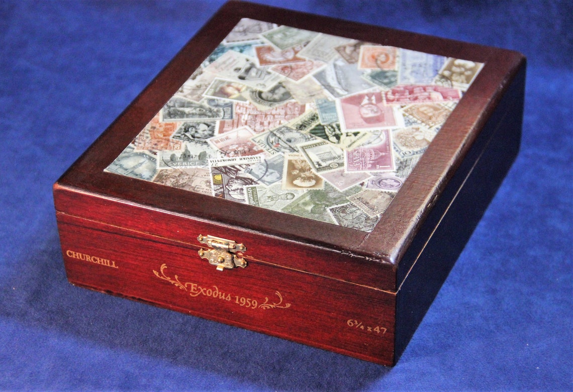 Wooden Keepsake / Letter Box Collage/decoupage With Vintage | Etsy