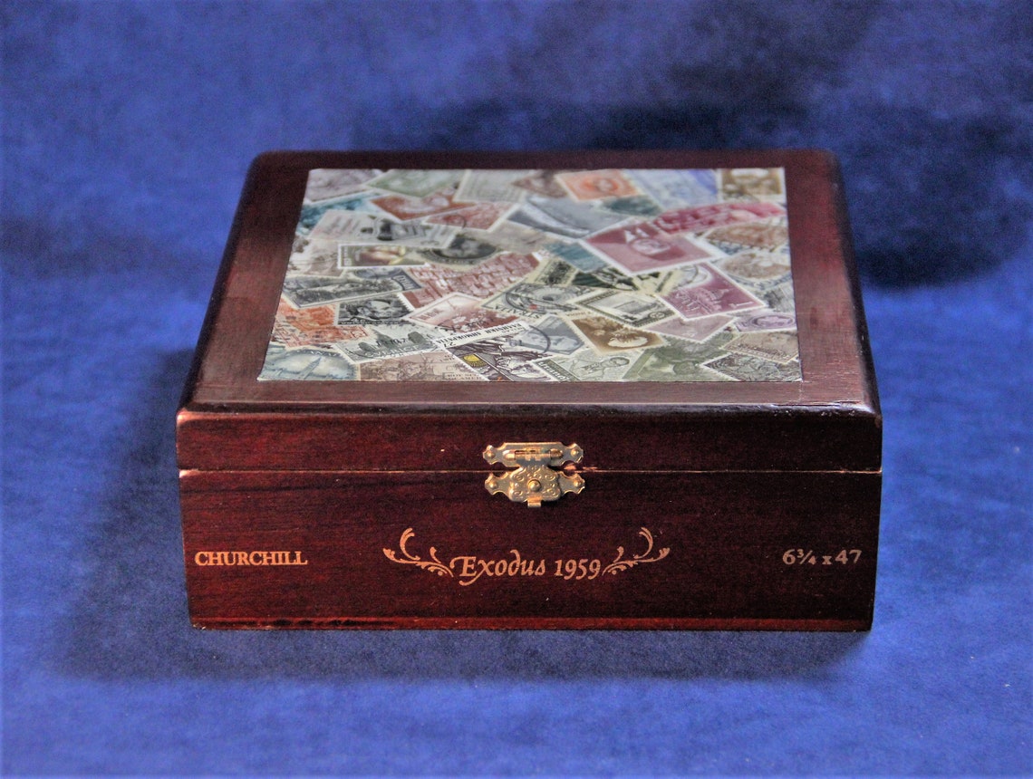 Wooden Keepsake / Letter Box Collage/decoupage With Vintage | Etsy