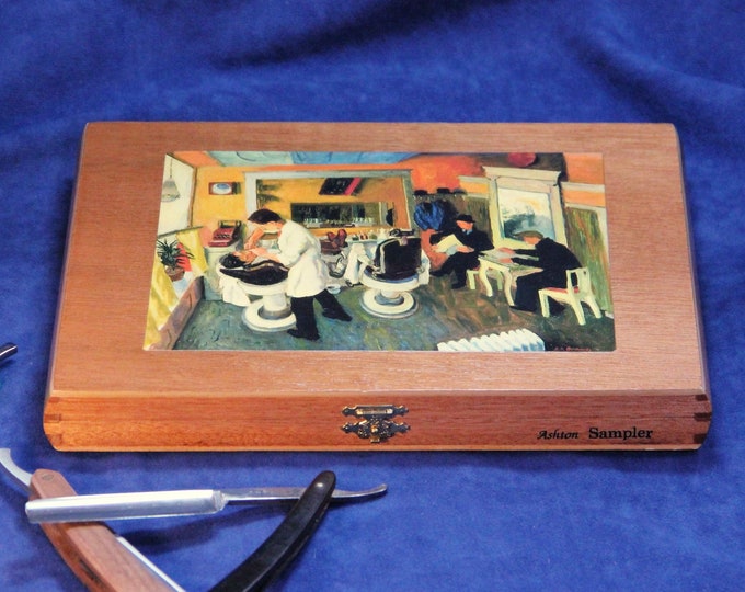 Straight Razor Collection Storage Case, Re-purposed Wooden Cigar Box ...