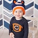 Crochet Chicago Bears Baby Beanie, Football Hat, Bear Ears - Etsy
