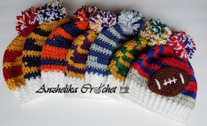 Los Angeles Rams Beanie, Baby Crochet Football Hat, Unisex Beanie ...