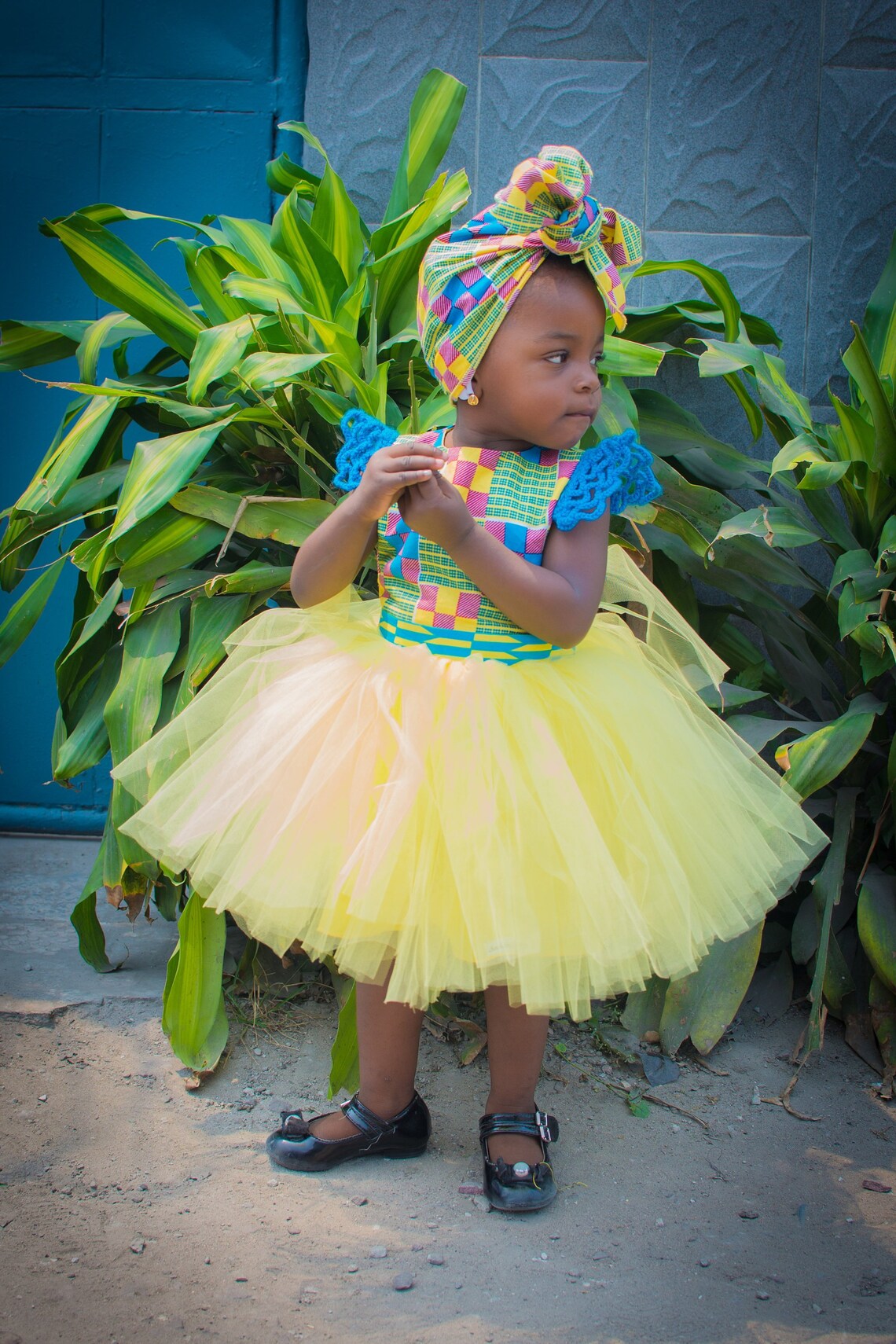 Girls Kente Ankara Dress, African Print Tutu Dress - Etsy