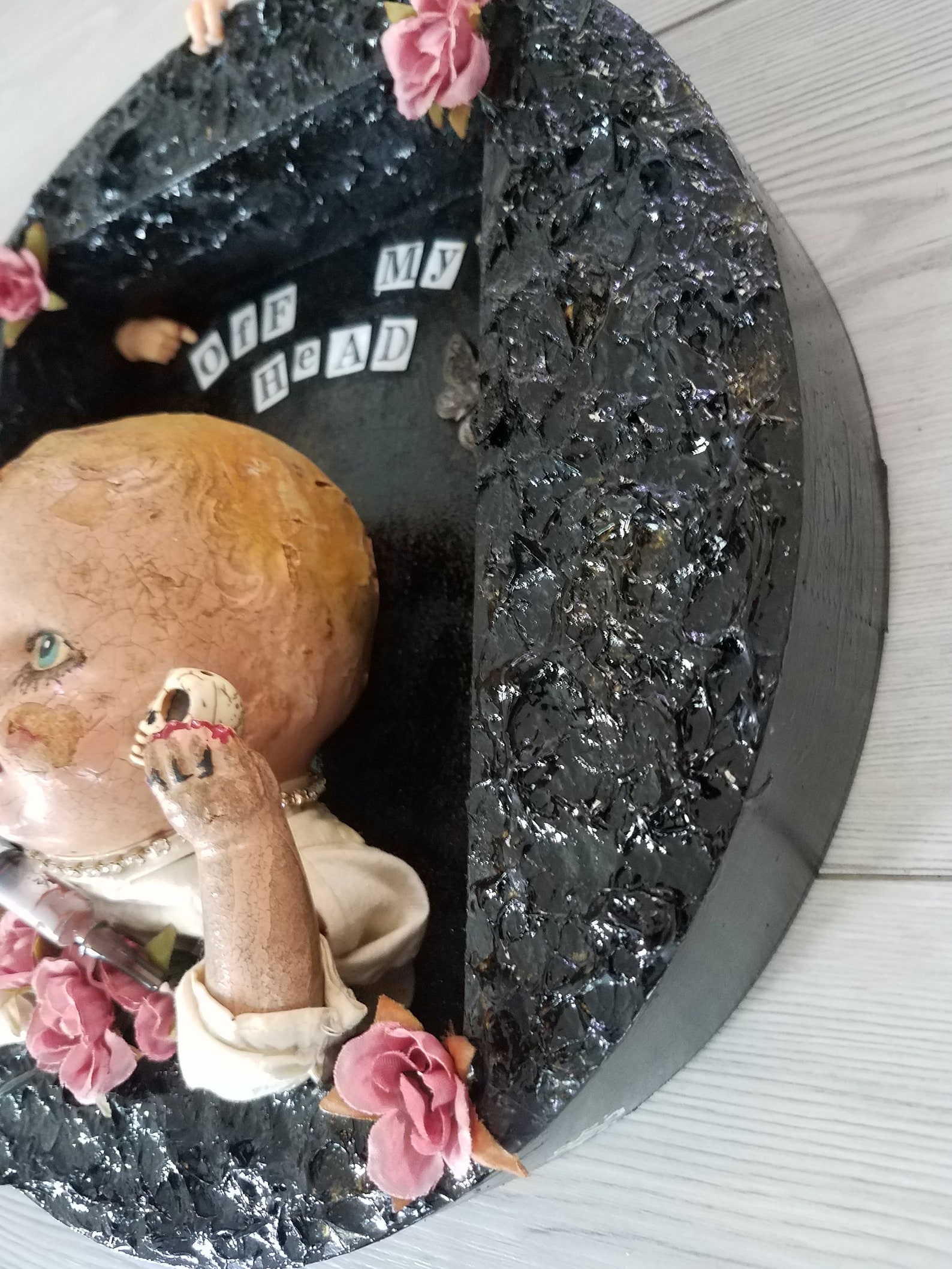 Creepy Druggy Dolly "off My Head" Assemblage Art Box Piece - Etsy