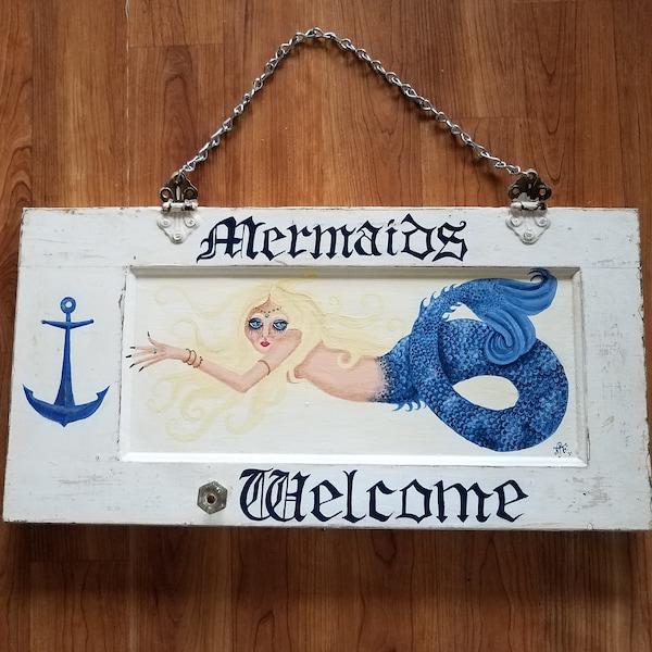 Large Wooden Mermaid - Etsy