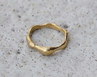 Organic Gold Ring - Etsy