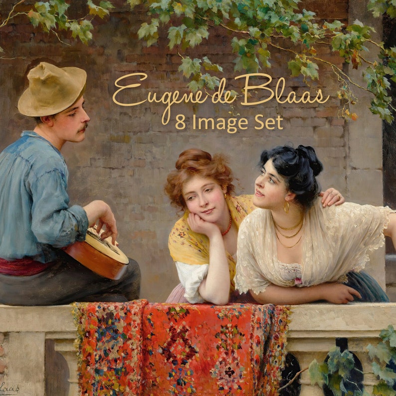 Eugene De Blaas Images Set (8 Paintings) - DIGITAL DOWNLOAD - Etsy