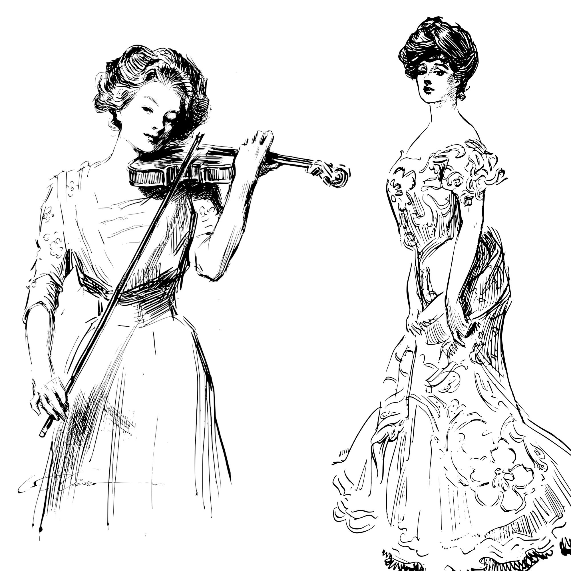 Charles Gibson Images Set (7 Drawings) - DIGITAL DOWNLOAD - Etsy