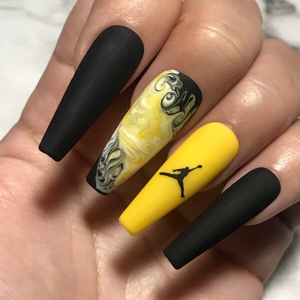 Jordan Press on Nails - Etsy