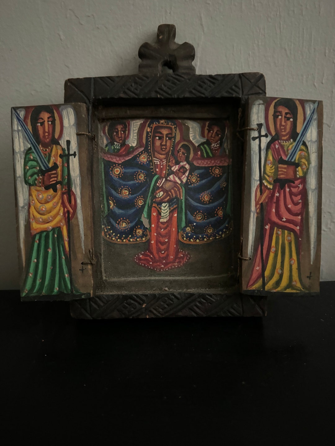 Antique Ethiopian Coptic Hand Carved Wall Art - Etsy