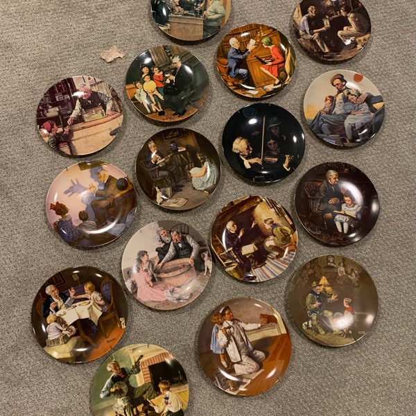 Norman Rockwell Plates - Etsy