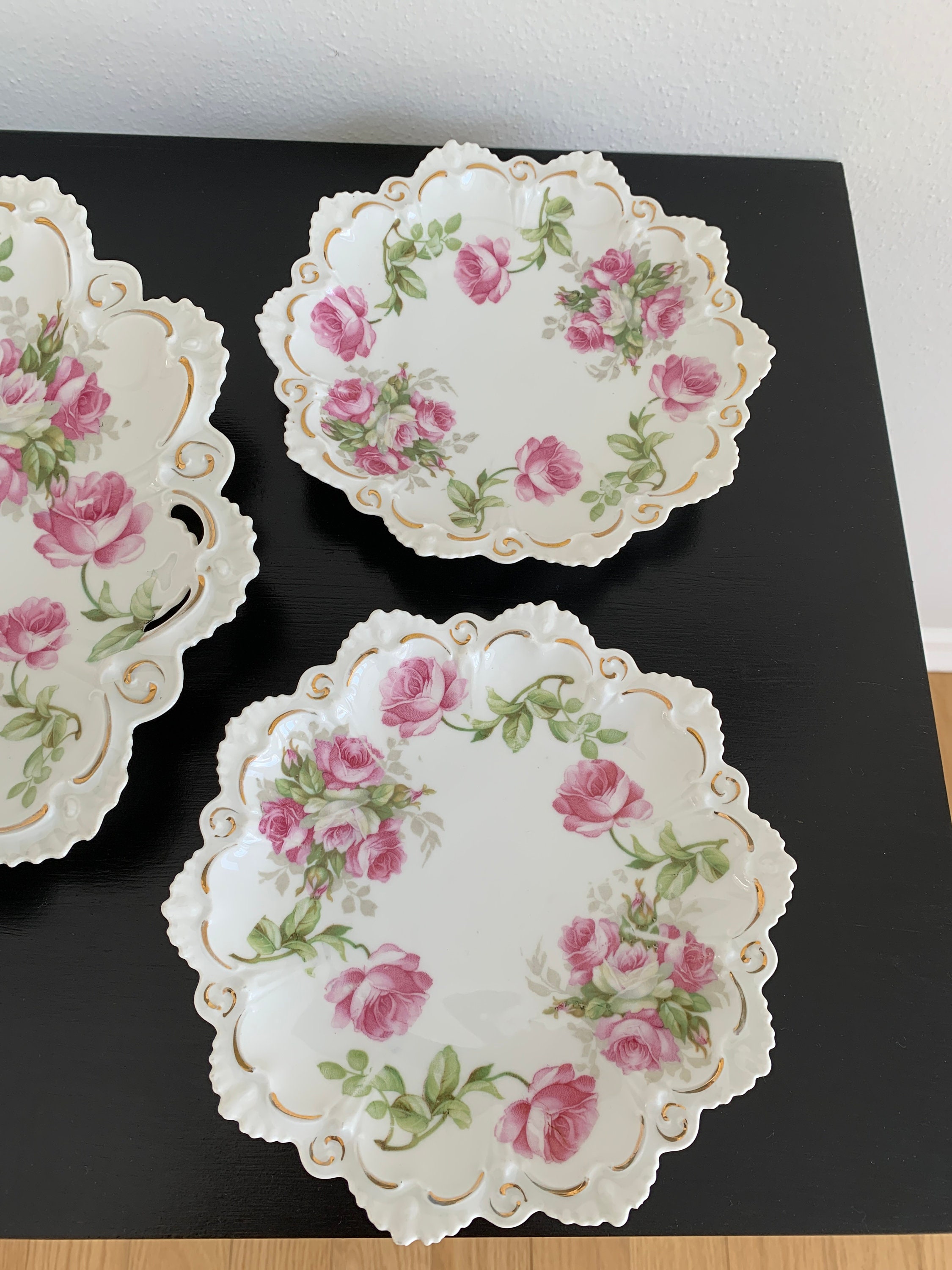 Antique MZ Austria Plate Set - Etsy