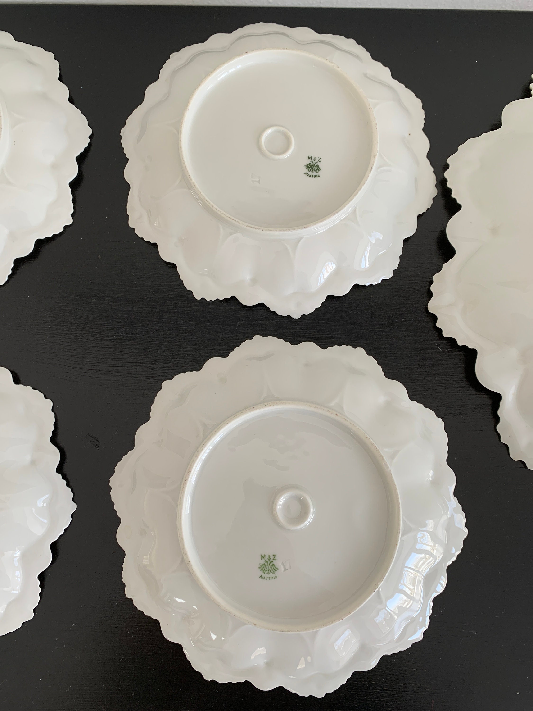 Antique MZ Austria Plate Set - Etsy
