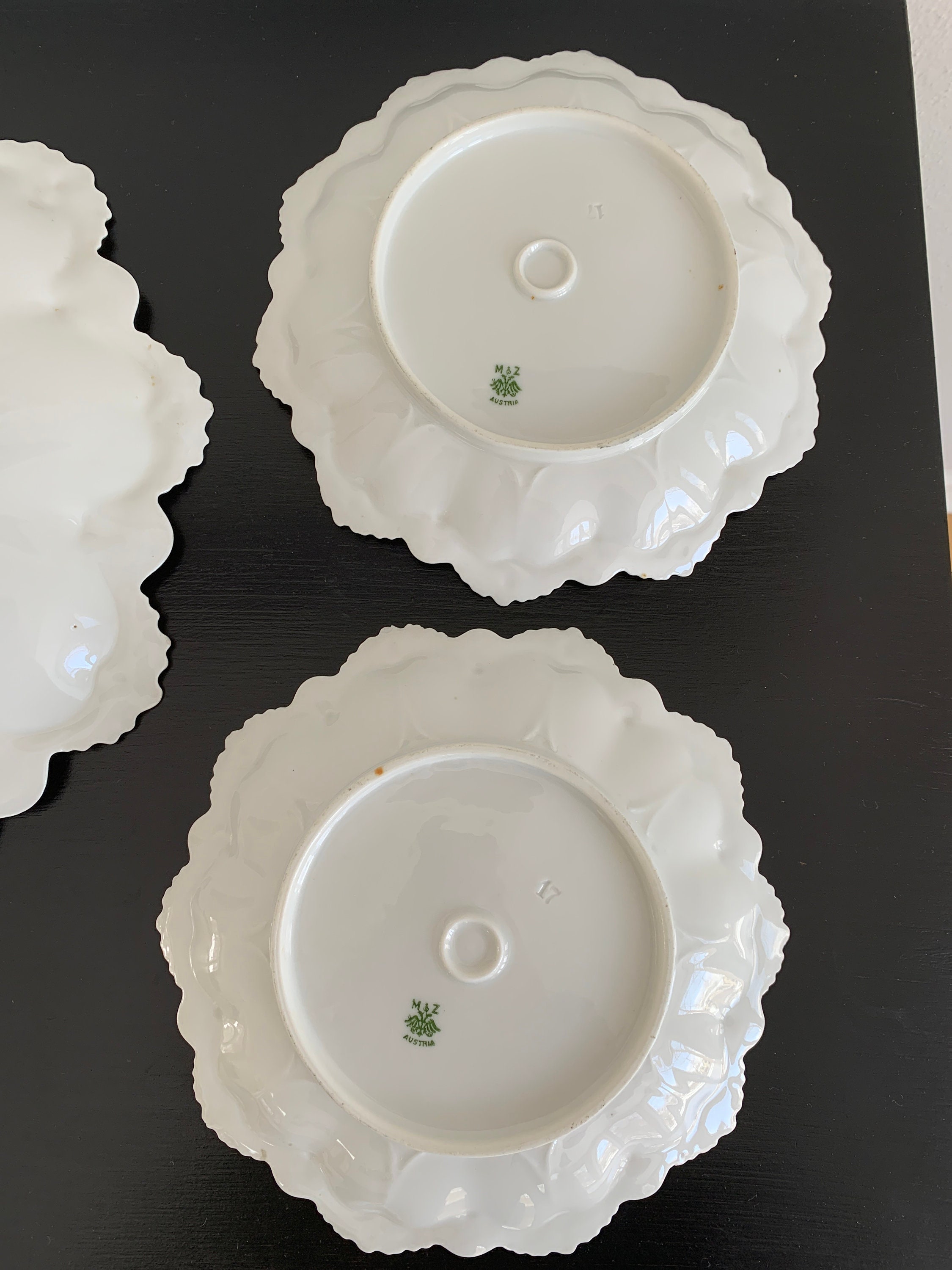 Antique MZ Austria Plate Set - Etsy