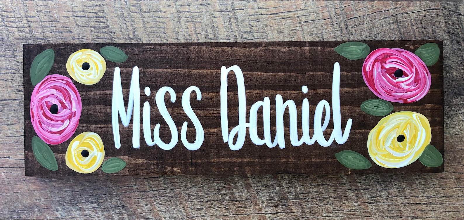 Custom Teacher Desk Plaque, Teacher Appreciation Gift, Custom Hand ...