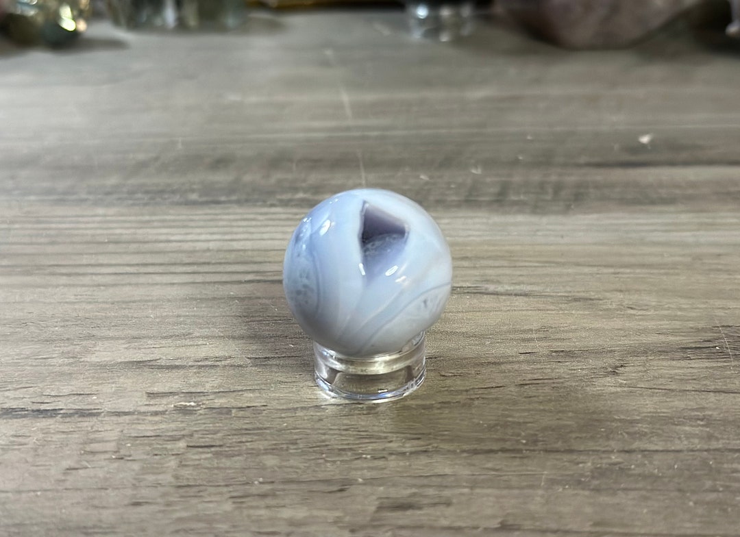 Blue Lace Agate Sphere - Etsy