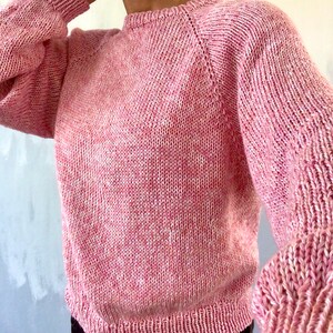 Knitting Pattern - Sweater JOSY - Sizes: XS (S) M (L) XL (2XL) - No ...