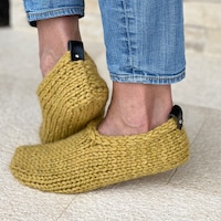 Knit Slippers - Etsy
