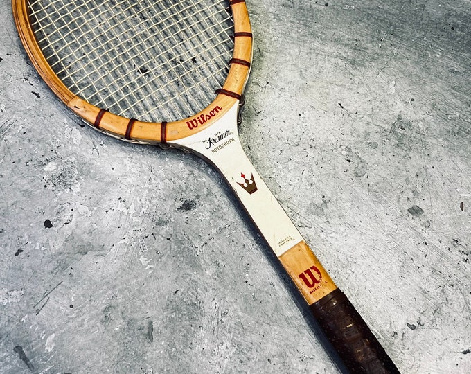 WILSON Jack Kramer Autograph Vintage Wooden Flex Fibre Tennis Racket - Etsy