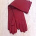 Red Long Elegant and Classic Leather Gloves/ Warm and Super Soft Lining ...