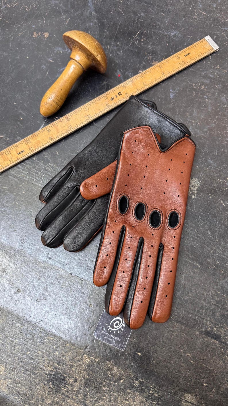 Ferrari Brown and Black Driving Gloves for Ladies - Etsy