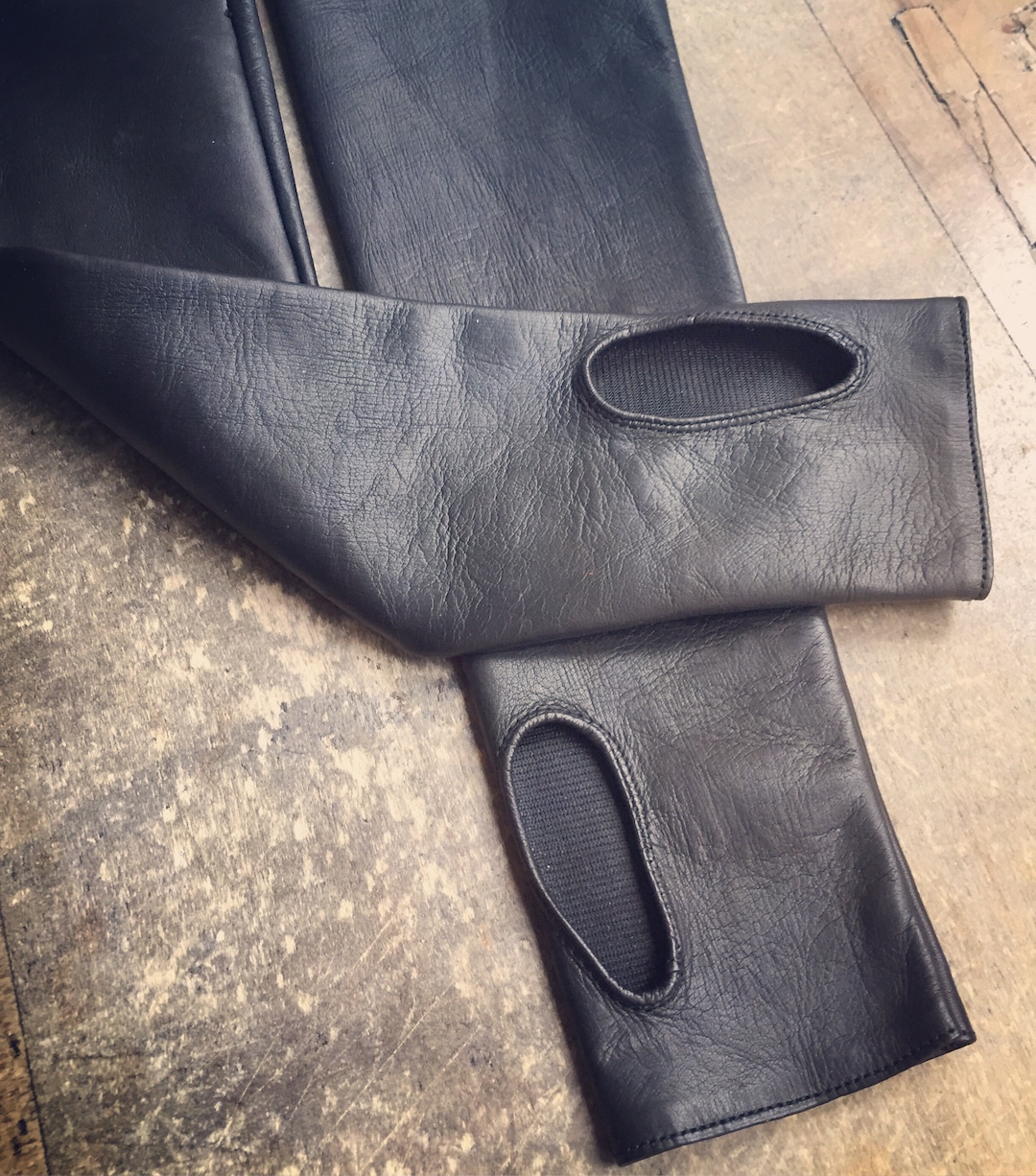 Fingerless Long Leather Gloves/ Arm Warmers Super Soft/ Genuine Leather / Opera Long Gloves ...