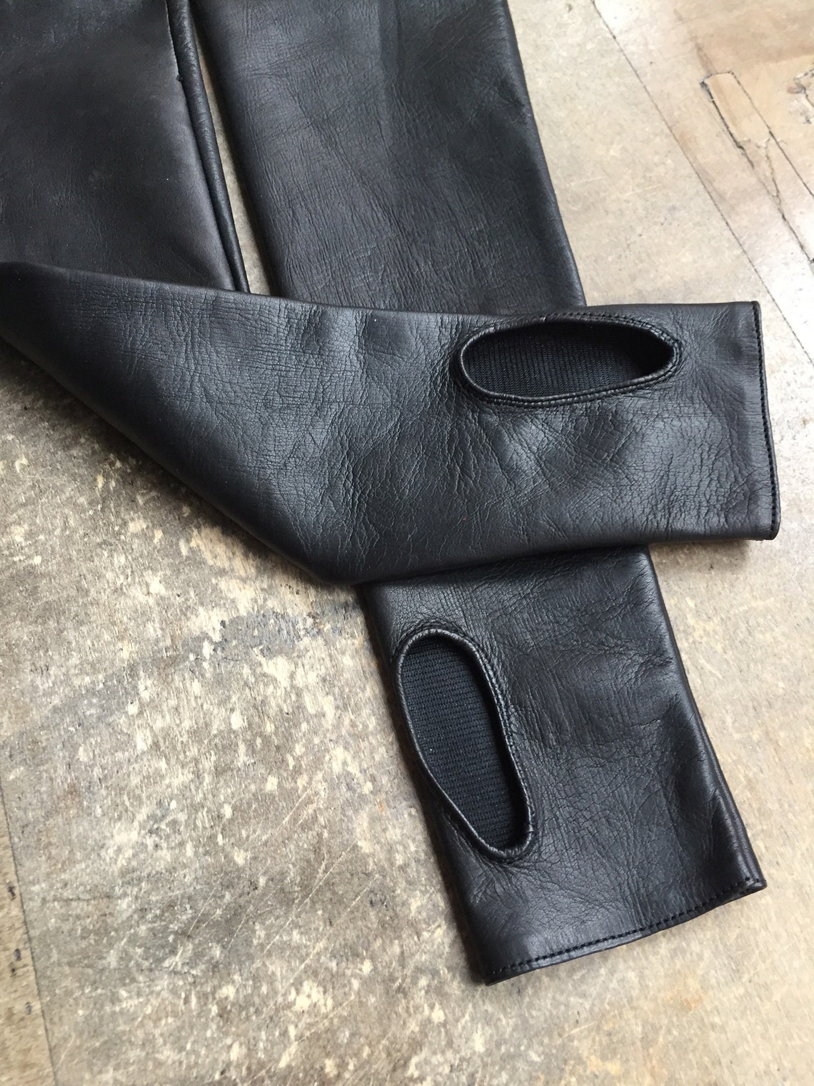 Fingerless Long Leather Gloves/ Arm Warmers Super Soft/ | Etsy UK